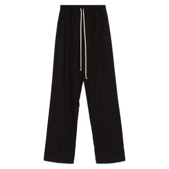 Rick Owens Kordelzug Hose Stilvolles Design Cupro - - Trousers - Damen - Schwarzk - M
