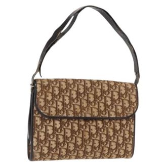 Dior Pre-owned Trotter Canvas Schultertasche - - Pre-owned - Damen - Beige - ONE SIZE
