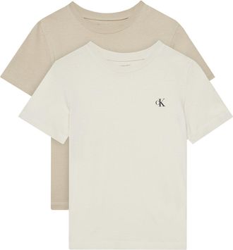 Calvin Klein Jeans T-Shirt-Set Monologo IB0IB01093 D Beige Regular Fit
