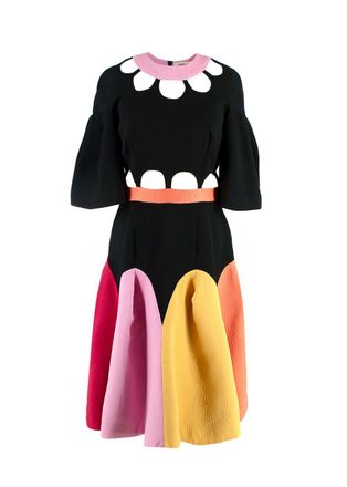 Tata Naka Colourblock Cut Out Dress Size S