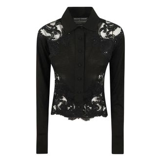 Ermanno Scervino Chemise en maille - Femme - Blouses et Chemises - Noir - Taille: 36 FR