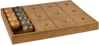 Atmosphera Atmosphera - Jeu de Morpion jehan 40x30x4cm Bois Naturel