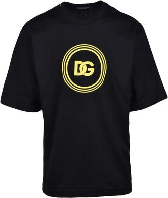 Dolce & Gabbana Homme, Tops, Noir, Taille: XL T-Shirt