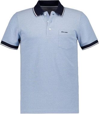 Pierre Cardin Herren Polo-Shirt blau meliert