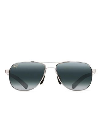 Maui Jim lunettes de soleil &agrave; monture pilote - Argent