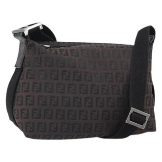 Fendi Pre-owned Canvas Umh&auml;ngetasche - - Pre-owned - Damen - Braun - ONE SIZE