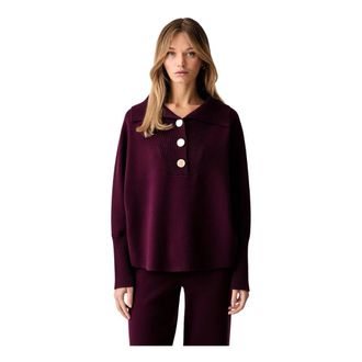 Joseph Ribkoff Femme, Pulls, Violet, Taille: 42 FR Pull &agrave; col ch&acirc;le