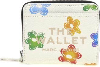 Marc Jacobs Womens The MINI COMPACT Wallet, White Multi