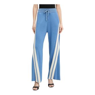 Pinko Pinko, Femme, Pantalons, Bleu, Taille: 36 FR Tormenta Pantalons de surv&ecirc;tement