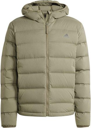 adidas Performance Winterjacke Winter-Daunenjacke Helionic Stretch Hooded (wasserabweisend) olivegrün