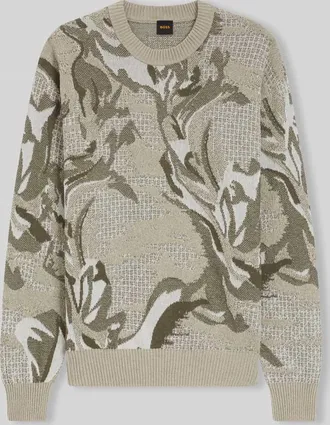 Boss Orange by Hugo Boss Relaxed Fit Pullover im Baumwoll-Mix Modell AFLORALO