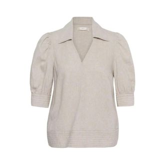 Inwear Edithiw Blouse - Femme - Blouses et Chemises - Beige - Taille: 42 FR