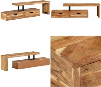 vidaXL TV-Schrank Massivholz Akazie - TV Schrank - Holzmöbel - Akzenttisch - Wohnzimmerschrank - Eiche Tisch - Home & Living