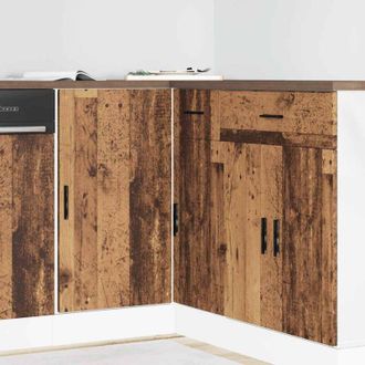 vidaXL Vidaxl - Meuble bas du lavabo vieux bois bois ding&eacute;nierie
