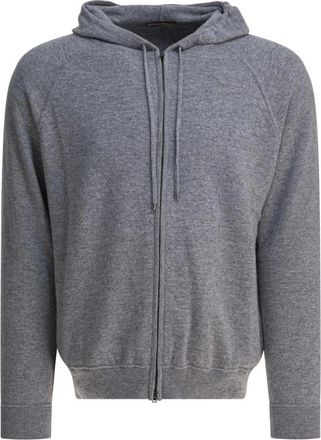 Herno Homme, Sweatshirts et sweats &agrave; capuche, Gris, Taille: L Sweat &agrave; capuche en tricot zipp&eacute;