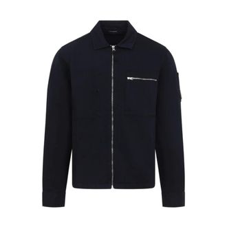 C.P. Company C.p. Company, Homme, Vestes, Noir, Taille: 2XL Sobrecamisa Azul Noche Zip