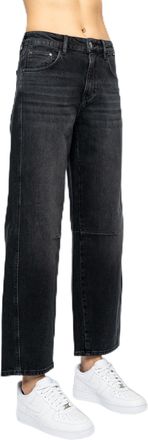 Mavi Damen Leila W/Cut Jeans, Dark Smoke 90s, 24/30