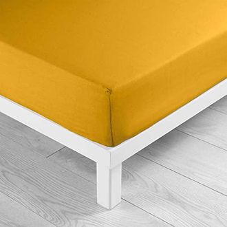 Douceur d'Intérieur Drap Housse (160 x 200 cm) Lina Curry, 100% Coton