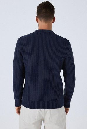 Next Rundhalspullover Regular Fit Aran-Strickpullover mit Wollanteil (1-tlg)