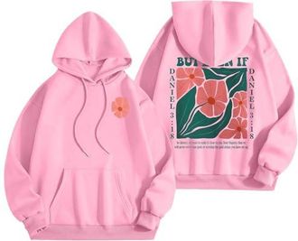 Generic Sweat &agrave; capuche imprim&eacute; tendance pour la Saint-Valentin 2026 (2), rose, XXL