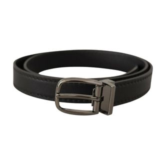 Dolce & Gabbana Homme, Accessoires, Noir, Taille: ONE Size Leather Belt