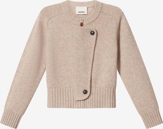 Isabel Marant Cardigan Murielle En Laine - Femme - Beige - Taille34 - Isabel Marant