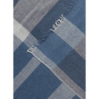 Saison 1865 Echarpe &agrave; carreaux en laine et coton m&eacute;lang&eacute;s