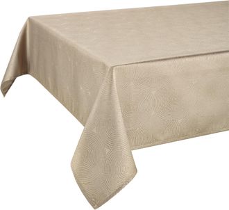 Delindo Lifestyle Tischdecke Corsa, beige braun, unifarben modern, f&uuml;r K&uuml;che und Wohnzimmer, 140x220 cm