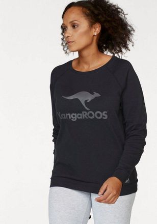Kangaroos Sweatshirt Langarm, figurumspielender Schnitt, mit Print, Rundhalsausschnitt