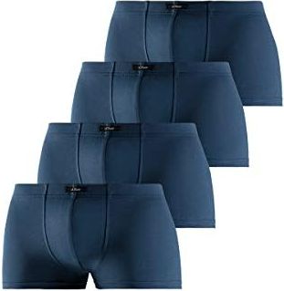 s.Oliver Mh-35H_L Caleçon Boxeur, 4 x Bleu Marine, M (Lot de 4) Homme