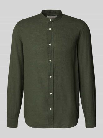 Only & Sons Slim Fit Freizeithemd aus Baumwoll-Leinen-Mix Modell CAIDEN