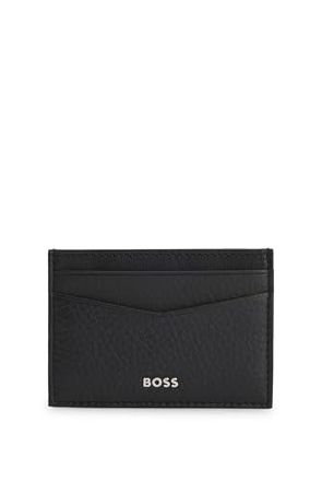 BOSS Hommes New Crosstown M Porte-Cartes de Marque en Cuir grain&eacute; avec Pince &agrave; Billets