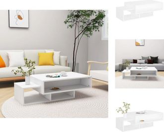 vidaXL Couchtisch Wei&szlig; 105x55x32 cm Holzwerkstoff - Couchtisch - Wohnzimmertisch - Holzt Tisch - Wei&szlig;er Couchtisch - Beistelltisch