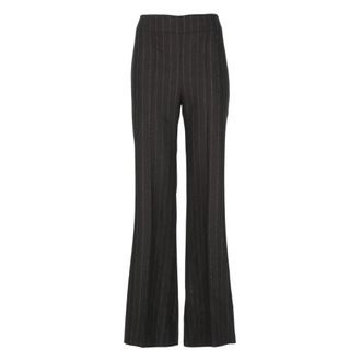 D.exterior Pantalon en laine - Femme - Pantalons - Gris - Taille: 38 FR