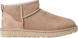 UGG Ugg, Femme, Chaussures, Beige, Taille: 38 EU Classic Mini Bottes Courtes en Daim