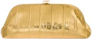 Alberta Ferretti Femme, Sacs, Jaune, Taille: ONE Size Mini pochette en cuir danguille