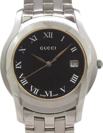 Gucci Pre-owned G Class Stainless Steel Quartz - Homme - Pre-owned - Noir - Taille: ONE Size