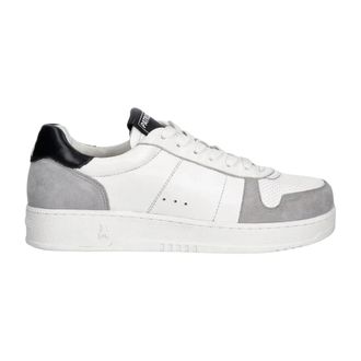 Patrizia Pepe Sneakers aus Leder mit Wildleder-Eins&auml;tzen - - Shoes - Damen - Wei&szlig; - 36 EU