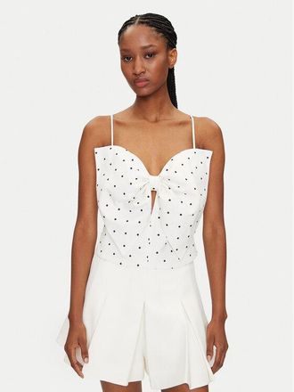 Bardot Bardot Top Vieda 59755TB Wei&szlig; Regular Fit