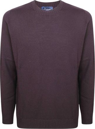 Drumohr Maglia GC ML Rasato Tubico Merinofinezza 7 - - Knitwear - Herren - Lila - M