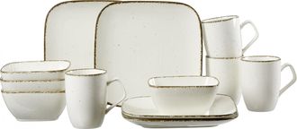 Ritzenhoff & Breker Brunch- und Frühstücksgeschirr-Set Casa, 12-teilig, Creme, 38 x 27 x 27 cm