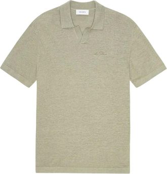 Les Deux Polo en maille Emmanuel - Homme - Tops - Vert - Taille: L