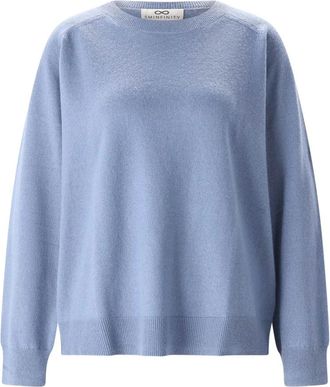 Sminfinity Rundhals-Strickware - - Knitwear - Damen - Blau - M/L