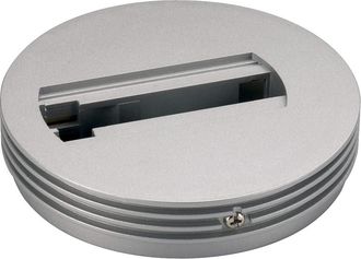 SLV 1 Phasen System Deckenrosette für 1P.-Adapter / silbergrau
