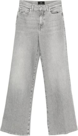 7 For All Mankind Femme, Jeans, Gris, Taille: W28 Jean &Eacute;vas&eacute; Taille Haute