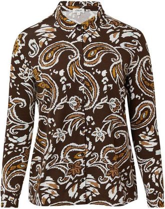 s.Oliver Langarmbluse T-Shirt Elastische Hemdbluse aus Jersey