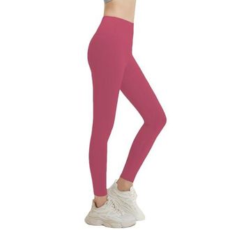 Generic Legging de sport pour femme - Noir - En polyester - Long - Opaque - Pantalon de yoga - Taille haute - Push Up - Pantalon de yoga - Pantalon de sport s