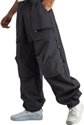 Generic Pantalon l&eacute;ger et respirant pour homme pour lentra&icirc;nement d&eacute;t&eacute; et la course &agrave; pied &agrave; s&eacute;chage rapide avec taille &eacute;lastique, Noir, M