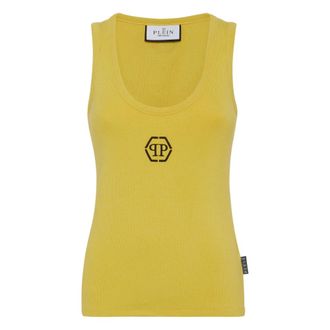 Philipp Plein Damen, Oberteile, Gelb, LGr&ouml;&szlig;e