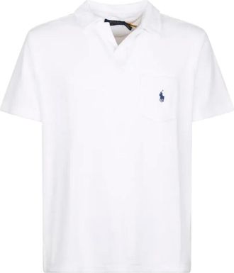 Ralph Lauren Homme, Tops, Blanc, Taille: XL Knit Polo